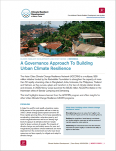 A governance Approach to Building Urban Climate Resilience - PrepareCenter