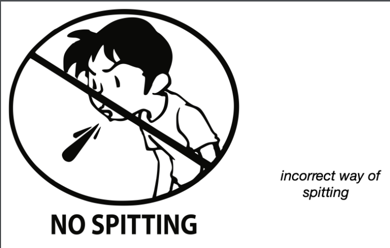 Spitting etiquette - COVID-19 - PrepareCenter