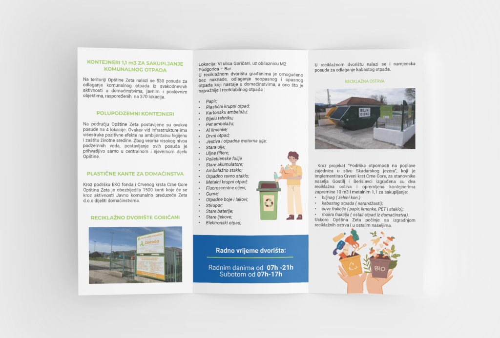 Waste management flyer - Red Cross of Montenegro - PrepareCenter