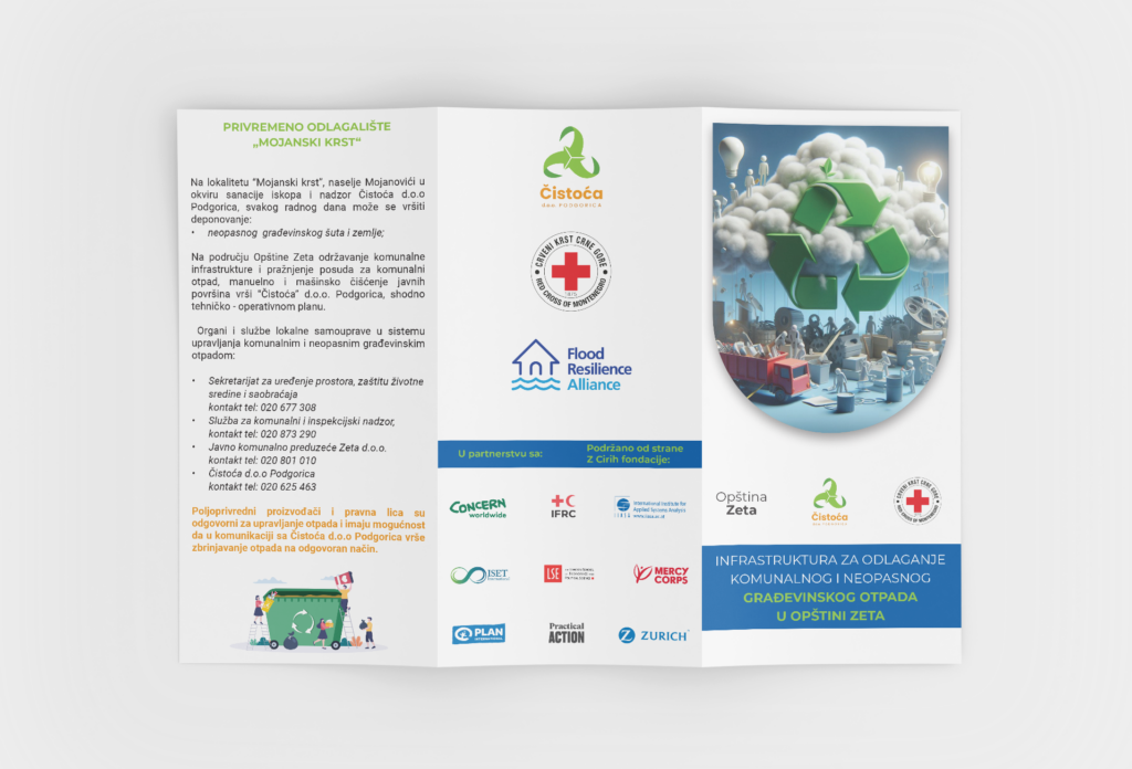 Waste management flyer - Red Cross of Montenegro - PrepareCenter